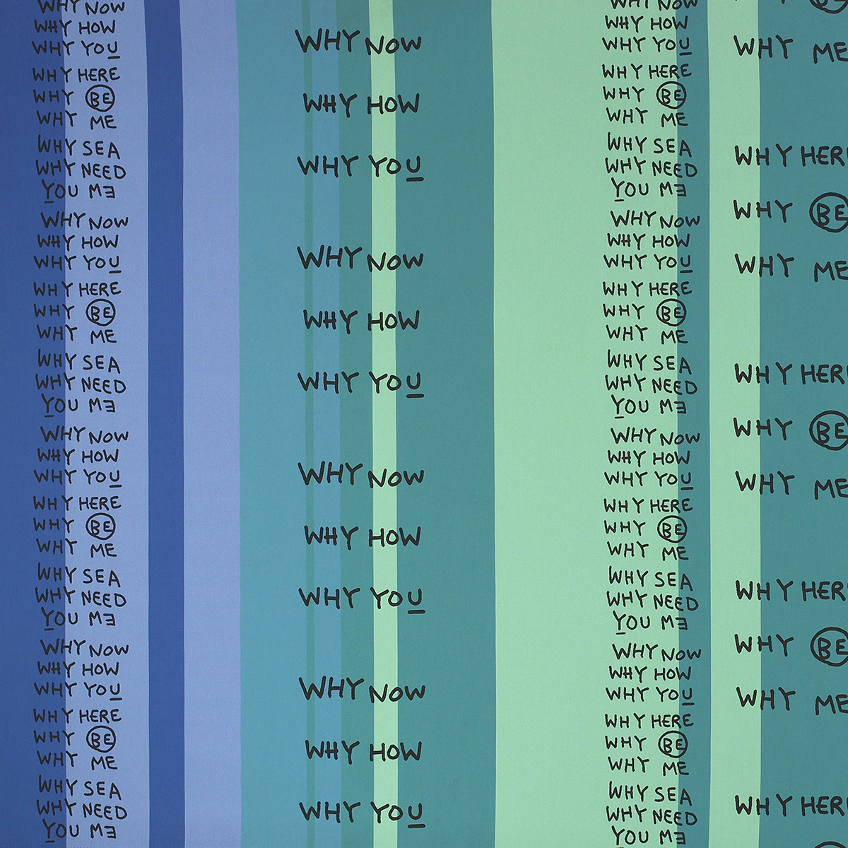 Why Why Why - Blue - Momentum Textiles and Wallcovering